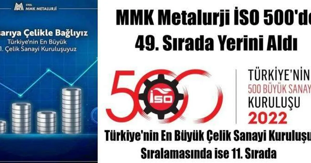 MMK Metalurji İSO 500’de yerini aldı - Flash Gazetesi
